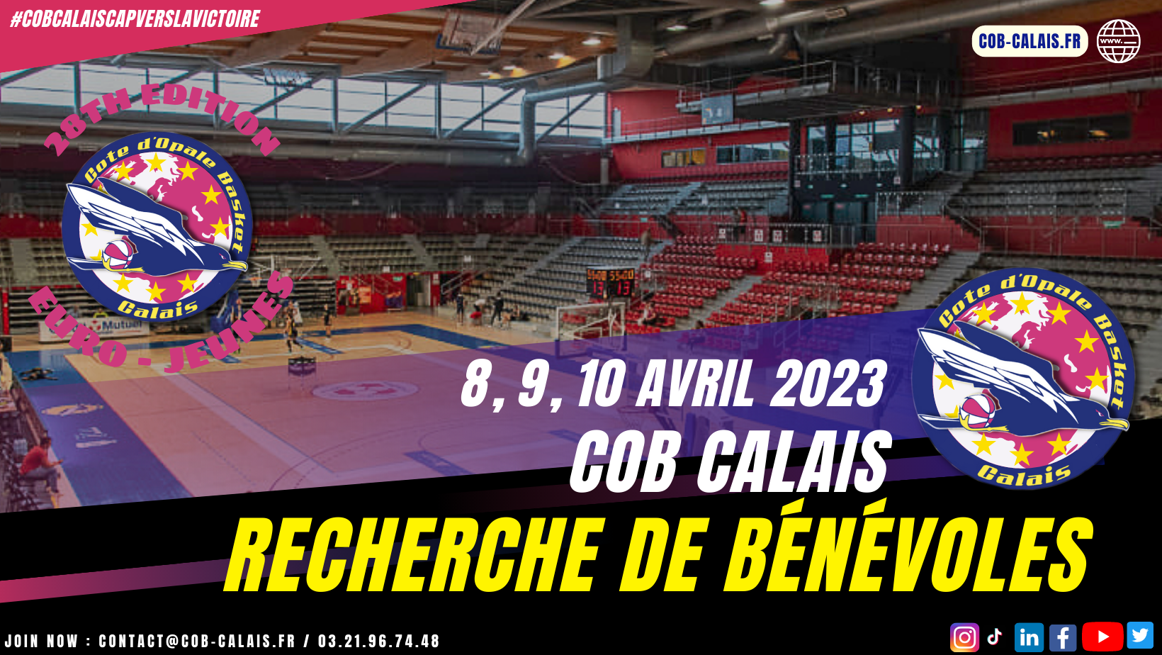 Recherche de bénévoles - COB Calais - COB CALAIS