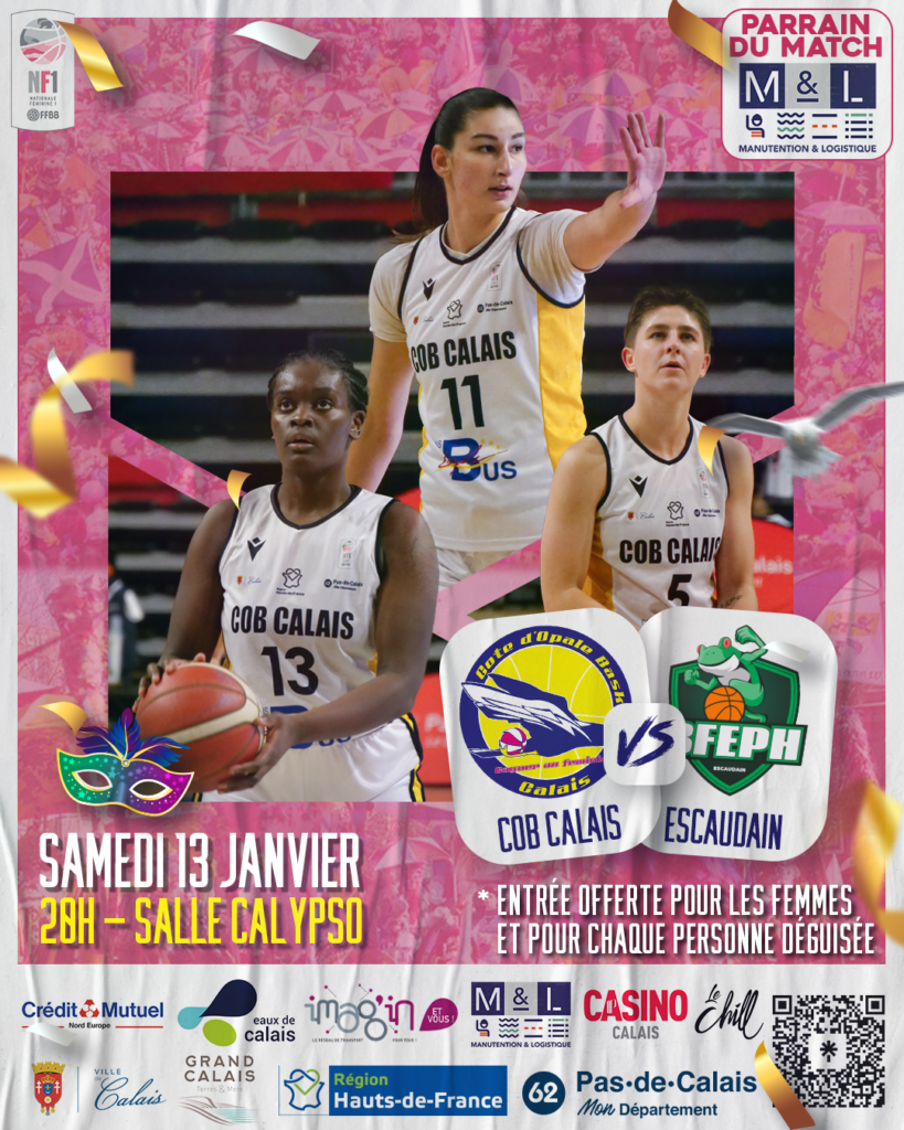 NF1 - Journée 13 - COB Calais VS BFEPH - COB CALAIS