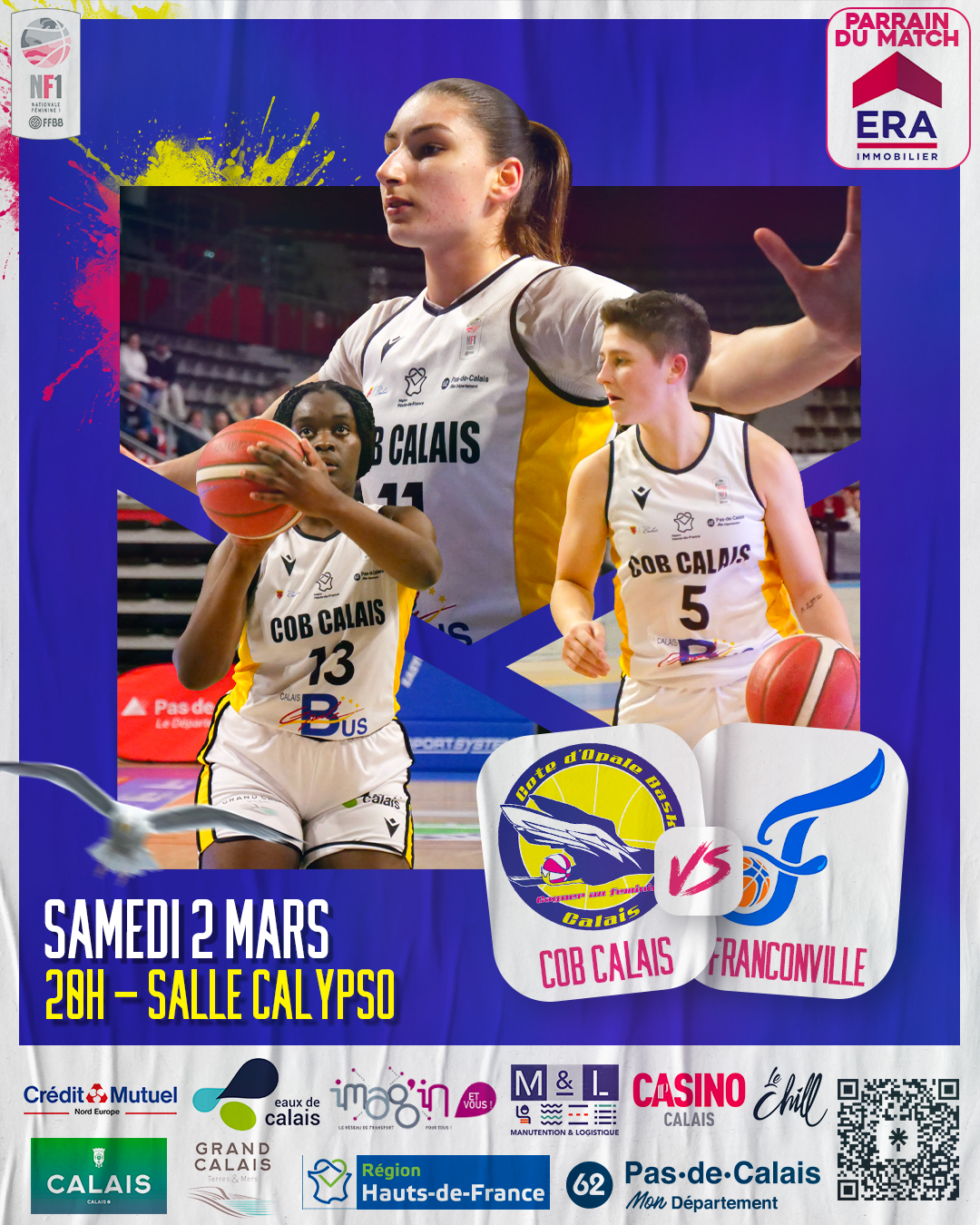 NF1 - Journée 18 - COB Calais VS Franconville - COB CALAIS